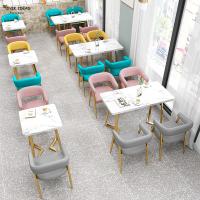 China Custom Restaurant Commercial Furniture Set Leather Booth Sofa Dining Chairs Combination Modern for sale