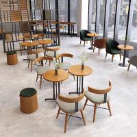 China Modern Wooden Booth Sofa Set with Dining Table and Chairs for Coffee Shop Restaurant Customizable Size for sale