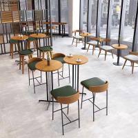 China Modern Wooden Booth Sofa Set with Dining Table and Chairs for Coffee Shop Restaurant Customizable Size for sale