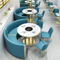 China Commercial Metal Coffee Chair Customizable Color PU Leather Modern Design for Fast Food Shop for sale