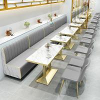 China Commercial Metal Coffee Chair Customizable Color PU Leather Modern Design for Fast Food Shop for sale