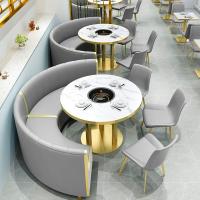 China Commercial Metal Coffee Chair Customizable Color PU Leather Modern Design for Fast Food Shop for sale