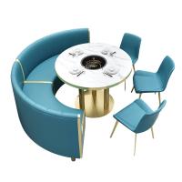 China Commercial Metal Coffee Chair Customizable Color PU Leather Modern Design for Fast Food Shop for sale