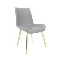 China Commercial Metal Coffee Chair Customizable Color PU Leather Modern Design for Fast Food Shop for sale