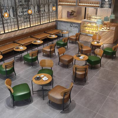 China Modern Commercial Restaurant Dining Table and Chairs Set for Cafe Fast Food Shop Custom Size for sale