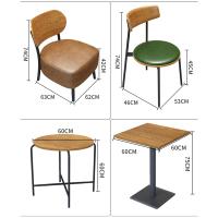 China Modern Commercial Restaurant Dining Table and Chairs Set for Cafe Fast Food Shop Custom Size for sale