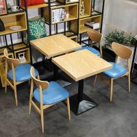 China Ash Wood Dining Chair 43x45x75cm for Restaurant Cafe Coffee Shop Leisure Use for sale