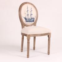 China American French Style Round Solid Wood Dining Chair 50x42x95cm for Restaurant Use for sale