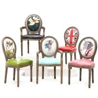 China European Vintage Solid Wood Sheraton Armchair Dining Room Furniture 41x50x95cm for sale