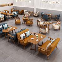 China Modern PU Leather Dining Booth Set with Wooden Table and Chairs for Restaurant for sale