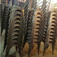 China Industrial Style Stackable Iron Bar Stool Metal Dining Chair Custom Color Cafe for sale