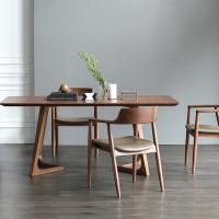 China Mid Century Walnut Lounge Armchair Single Seat Restaurant Leisure Dining Chair Custom Color for sale