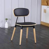 China Wholesale Retro Industrial Iron Chair Solid Wood Nordic Style Restaurant Coffee Chair Custom Colors for sale