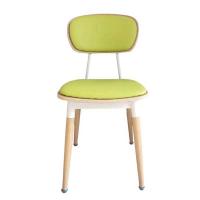 China Wholesale Retro Industrial Iron Chair Solid Wood Nordic Style Restaurant Coffee Chair Custom Colors for sale