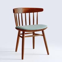 China Solid Wood Dining Chair for Restaurant Cafe Durable Easy Clean 2pcs MOQ for sale