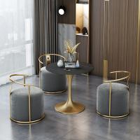China Customizable Retro Coffee Shop Bar Booth Set Metal PU Leather Fabric Restaurant Furniture for sale