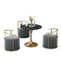 China Customizable Retro Coffee Shop Bar Booth Set Metal PU Leather Fabric Restaurant Furniture for sale