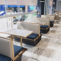 China Modern Dining Chair Metal PU Leather Nordic Armchair Custom Size Living Room Seat for sale