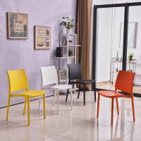China Stackable PP Plastic Chair for Restaurant Cafe Dining 4pcs per Carton Modern Design for sale