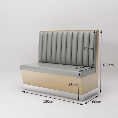 China Light Luxury PU Commercial Sofa Furniture Restaurant Table and Chair Coffee Seating Booth for Sale for sale
