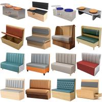 China Light Luxury PU Commercial Sofa Furniture Restaurant Table and Chair Coffee Seating Booth for Sale for sale