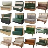 China Light Luxury PU Commercial Sofa Furniture Restaurant Table and Chair Coffee Seating Booth for Sale for sale