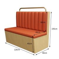 China Light Luxury PU Commercial Sofa Furniture Restaurant Table and Chair Coffee Seating Booth for Sale for sale