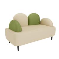China Modern PU Leather Sofa Seating Booth Dining Table Set with Chairs for Restaurant Coffee Shop for sale