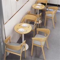 China Modern Green Leather Restaurant Booth Seating Wooden Coffee Shop Table and Chair Fireproof Board Dining Table Set for sale