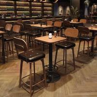 China American Solid Wood Dining Table and Chair Set for Restaurant Coffee Shop Cafe Furniture Custom Size for sale