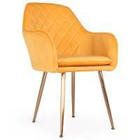 China Luxury Pink Velvet Accent Dining Chair with Golden Legs 44x45x84cm Nordic Style for sale