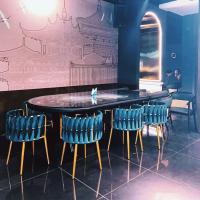 China Velvet Dining Chair with Gold Metal Legs Arm Accent Chair Custom Size 50 pcs MOQ for sale