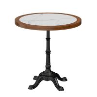China American Retro Cafe Bistro Rattan Wooden Table and Chairs Set Custom Size for sale