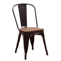 China Modern Wooden Metal Dining Table and Chairs Set for Restaurant Coffee Shop 4 Seats for sale
