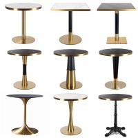 China Light Luxury Restaurant Dining Table Coffee Shop Leisure Table Custom Size Plywood Retro Style for sale