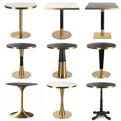 China Light Luxury Restaurant Dining Table Coffee Shop Leisure Table Custom Size Plywood Retro Style for sale