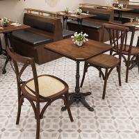 China American Rustic Vintage Cross Back Chair Bistro Cafe Dining Chairs Wholesale Wooden Custom Color for sale
