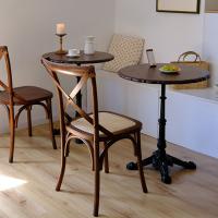 China American Rustic Vintage Cross Back Chair Bistro Cafe Dining Chairs Wholesale Wooden Custom Color for sale