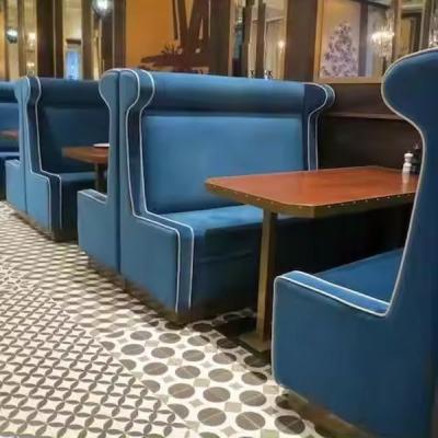 China Modern Custom Upholstered Bench Banquette Restaurant Dining Booth Seating 120x60xH105cm PU Leather for sale