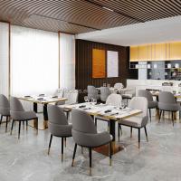 China Factory Customized Durable Commercial Dining Table and Chair Set Classic Style Standard Size for sale