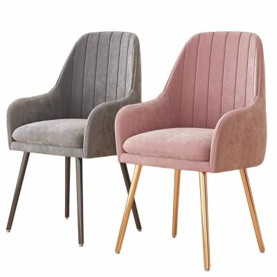 China Modern Velvet Dining Chair with Metal Legs for Restaurant Hotel Use Custom Size Available for sale