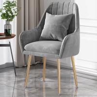 China Modern Velvet Dining Chair with Metal Legs for Restaurant Hotel Use Custom Size Available for sale