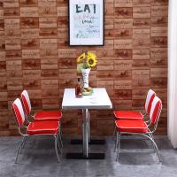 China Modern Restaurant Table and Dining Chair Set Customizable 120x60xH75cm for Coffee Shop Hotel for sale