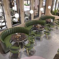 China Custom Aluminum Restaurant Booth Sofa for Hotels Nightclubs Schools 120x60xH75cm for sale