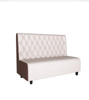 China Custom Luxury Restaurant Booth Seating Commercial Cafe Sofa Booth with Dining Table and Chairs 120x60cm for sale