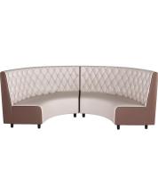 China Custom Luxury Restaurant Booth Seating Commercial Cafe Sofa Booth with Dining Table and Chairs 120x60cm for sale