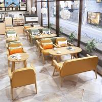China Wholesale Nordic Solid Wood Restaurant Dining Table and Chair Set OEM Custom Sizes 120x60xH75cm for sale