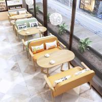 China Wholesale Nordic Solid Wood Restaurant Dining Table and Chair Set OEM Custom Sizes 120x60xH75cm for sale