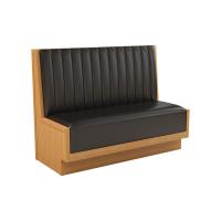 China Custom Wooden Dining Table and Booth Seat Sofa Set for Restaurant Hotel Bar 120x60cm for sale