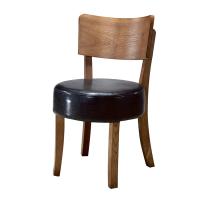 China Upholstered Wooden Restaurant Chair 60x60xH75cm for Cafe Bistro Dining Room Commercial Use for sale
